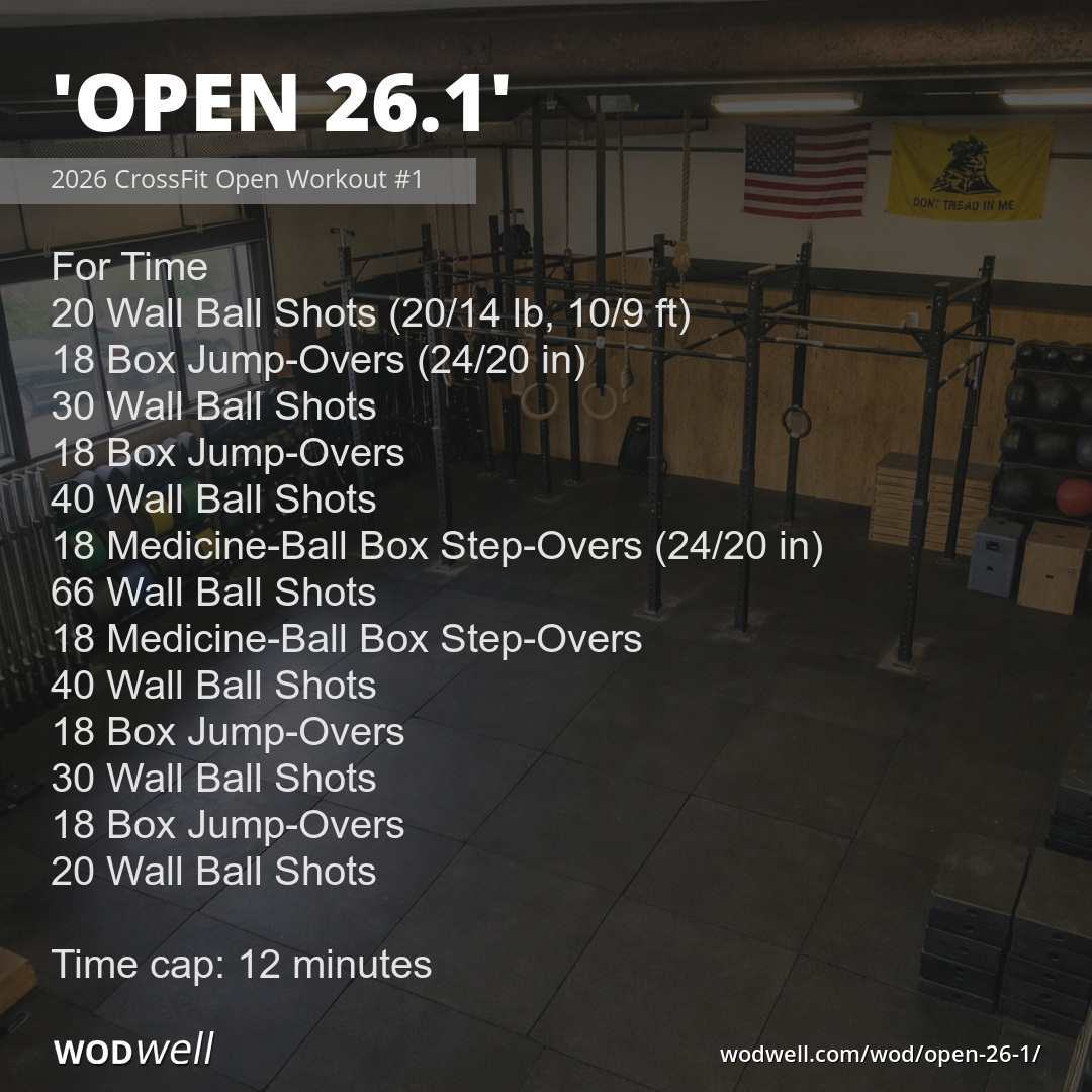 "Open 26.1" Workout, 2026 CrossFit Open Workout #1 | WODwell