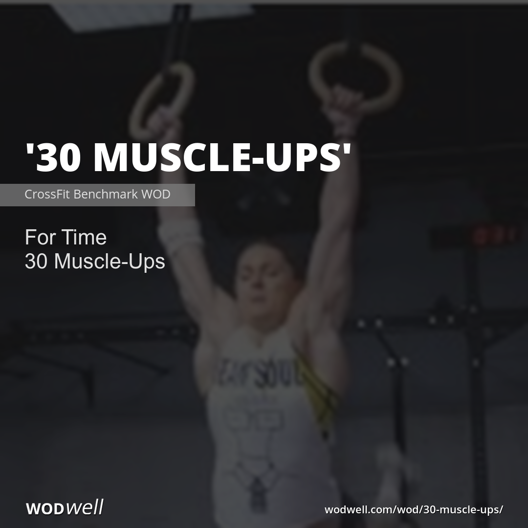 "30 Muscle-Ups" Workout, CrossFit Benchmark WOD | WODwell