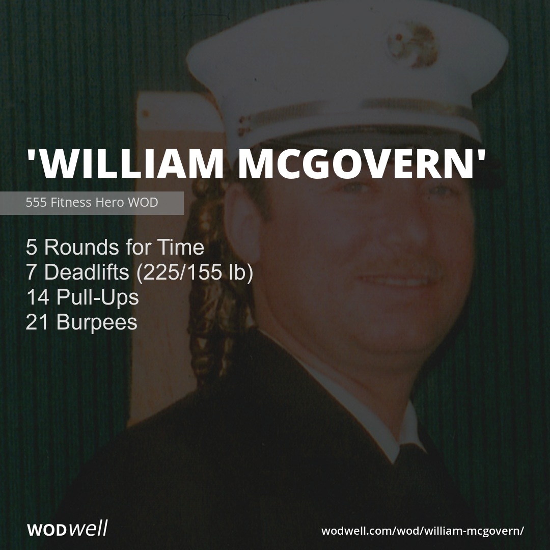 "William McGovern" Workout, 555 Fitness Hero WOD | WODwell