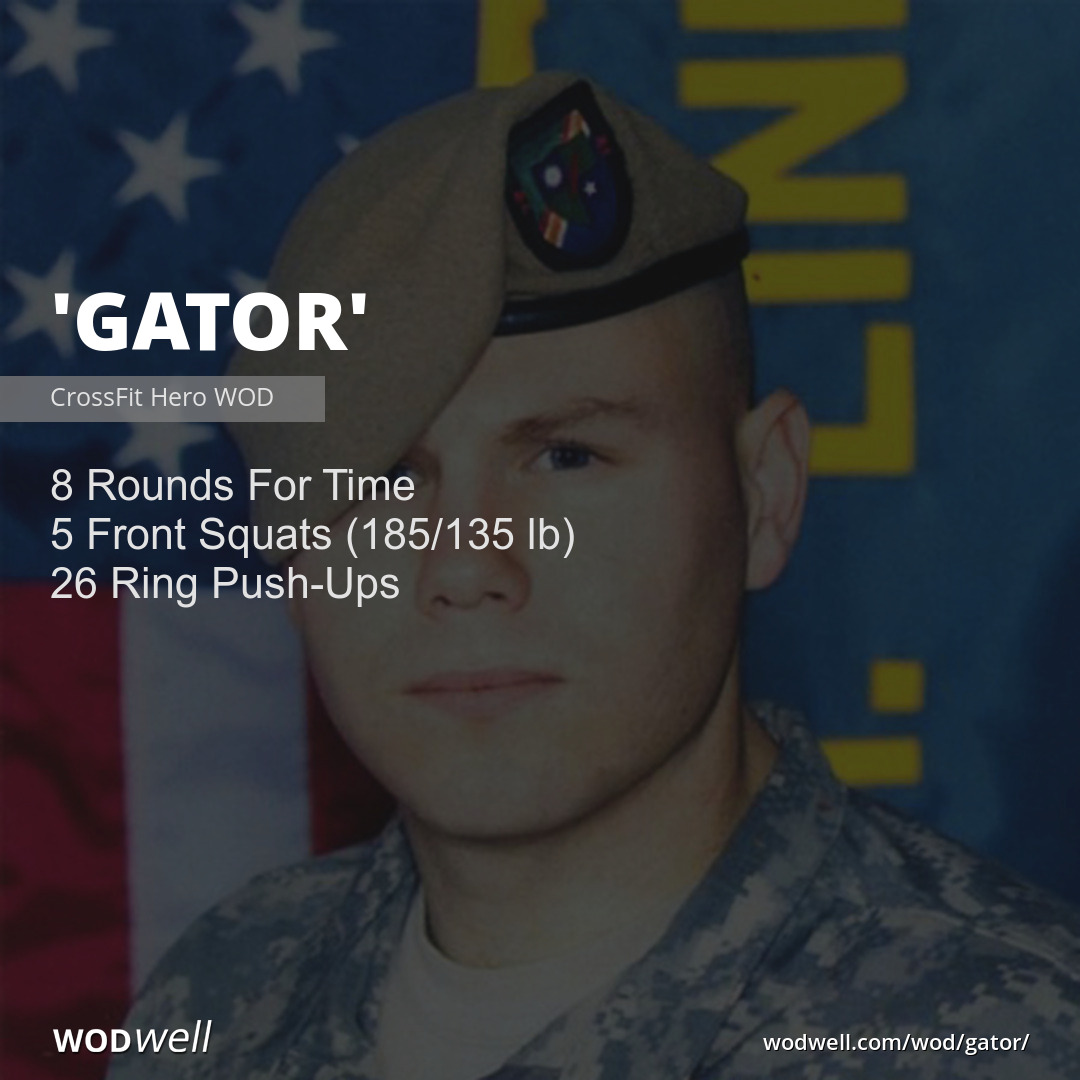 "Gator" Workout, CrossFit Hero WOD | WODwell