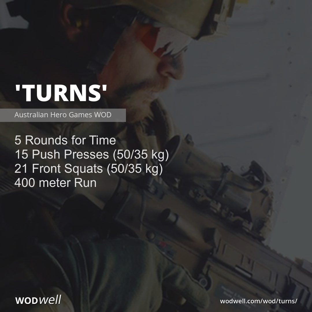 "Turns" Workout, Australian Hero Games WOD | WODwell