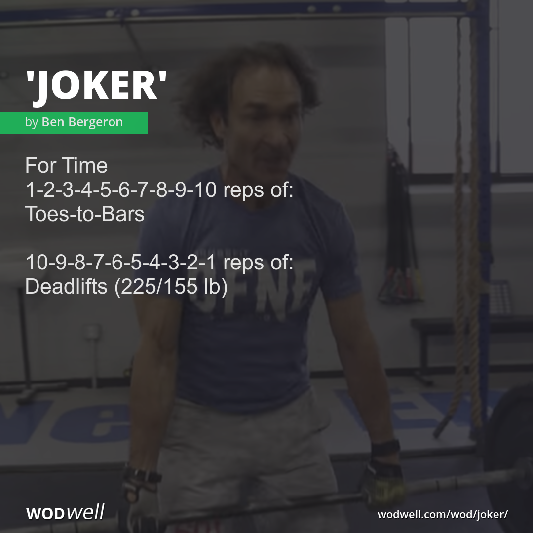 "Joker" Workout, Masters Benchmark WOD | WODwell