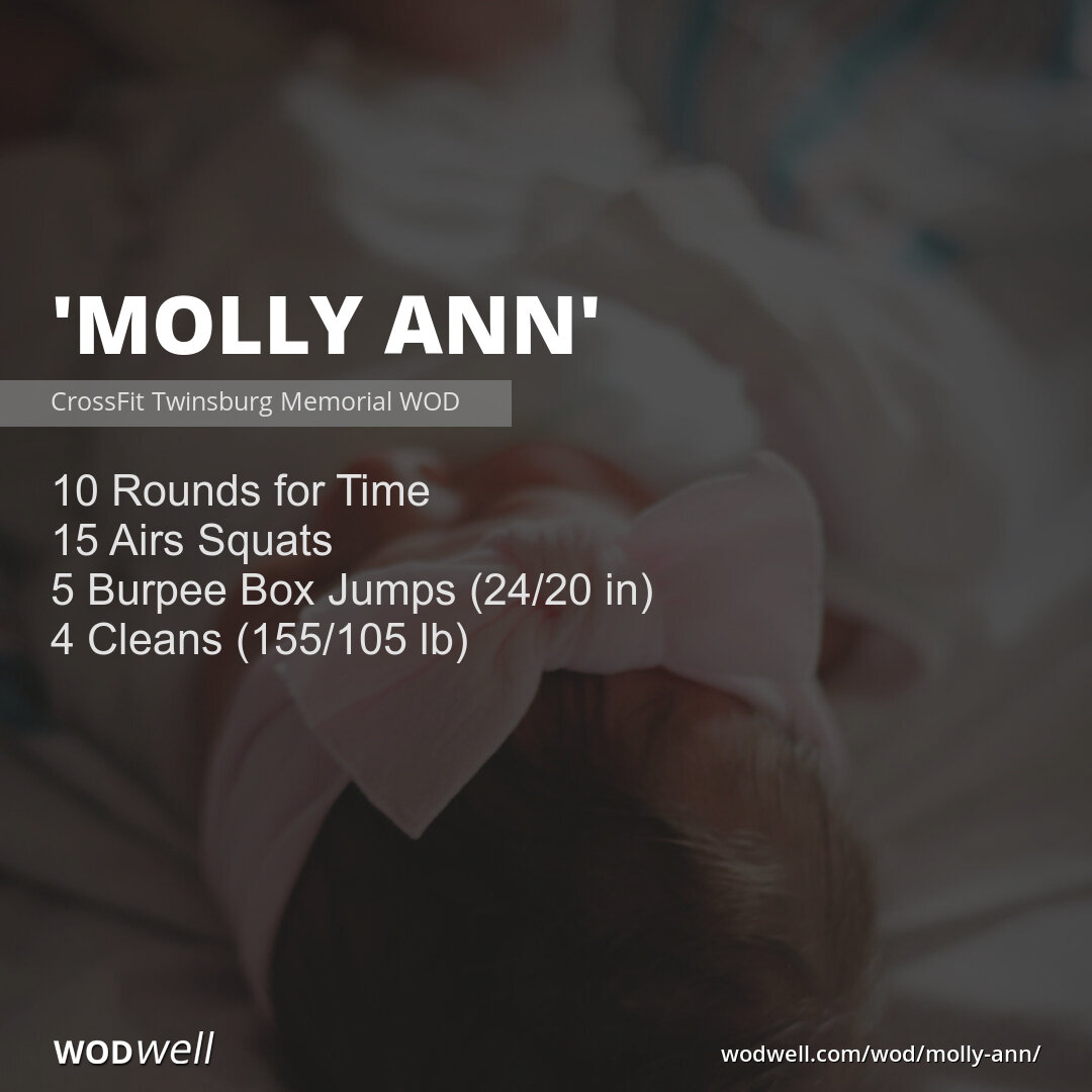 "Molly Ann" Workout, CrossFit Twinsburg Memorial WOD | WODwell