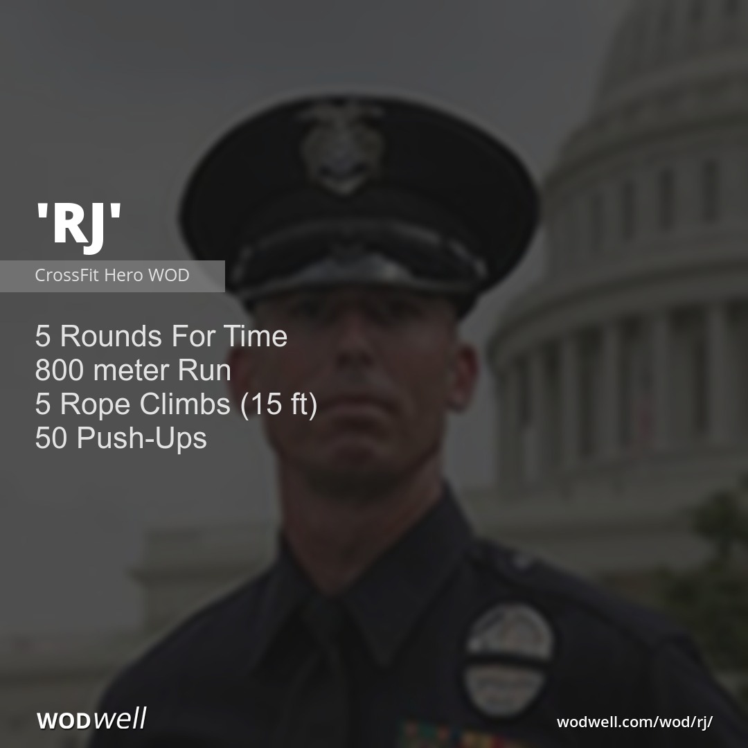 "RJ" Workout, CrossFit Hero WOD | WODwell