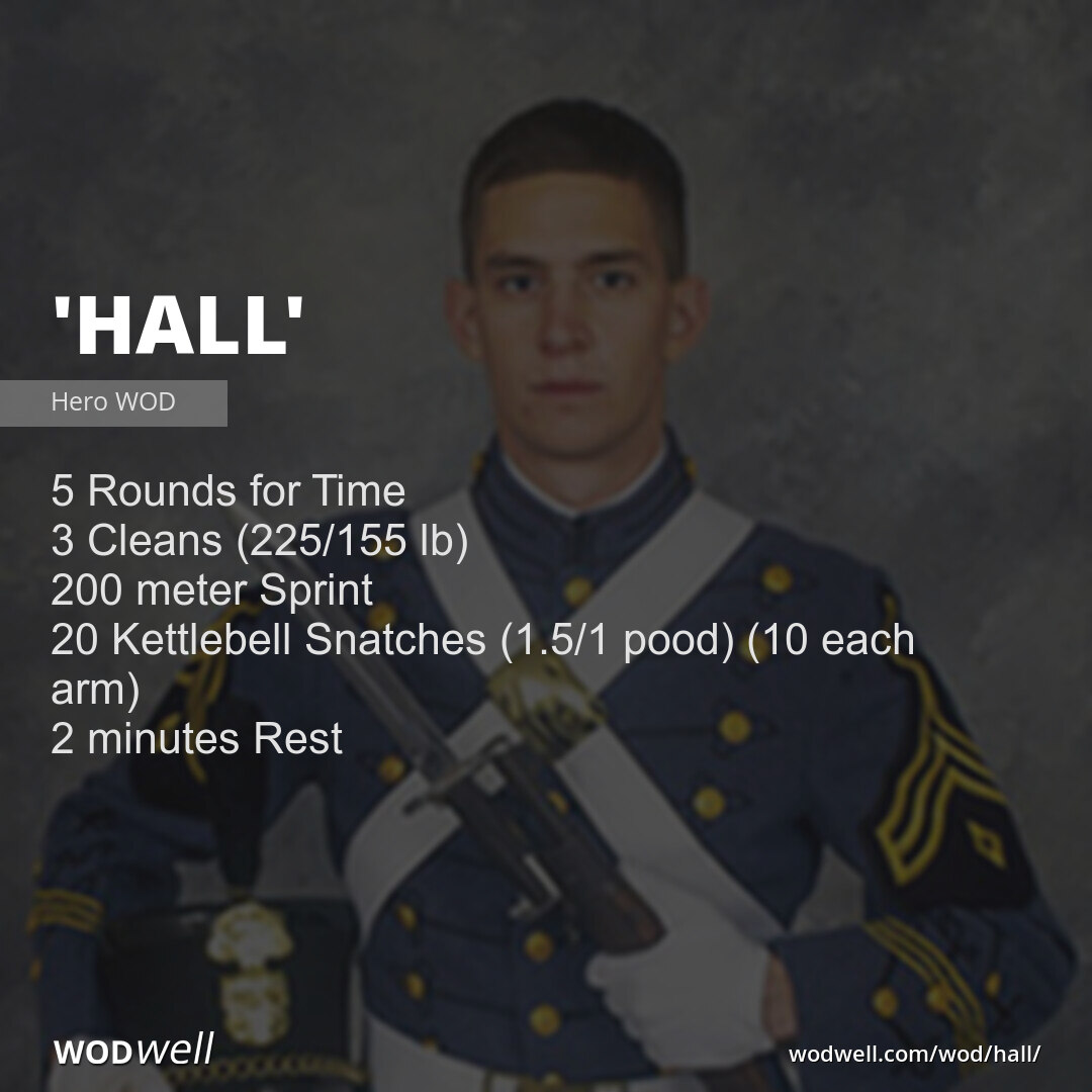 "Hall" Workout, Hero WOD | WODwell