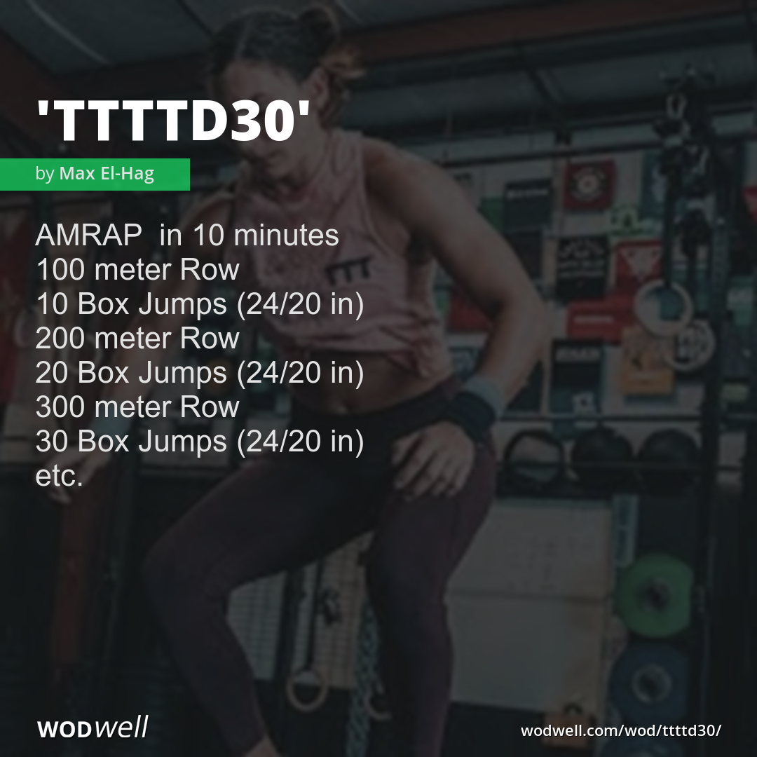 "tttTD30" Workout, Training Think Tank Throwdown WOD | WODwell