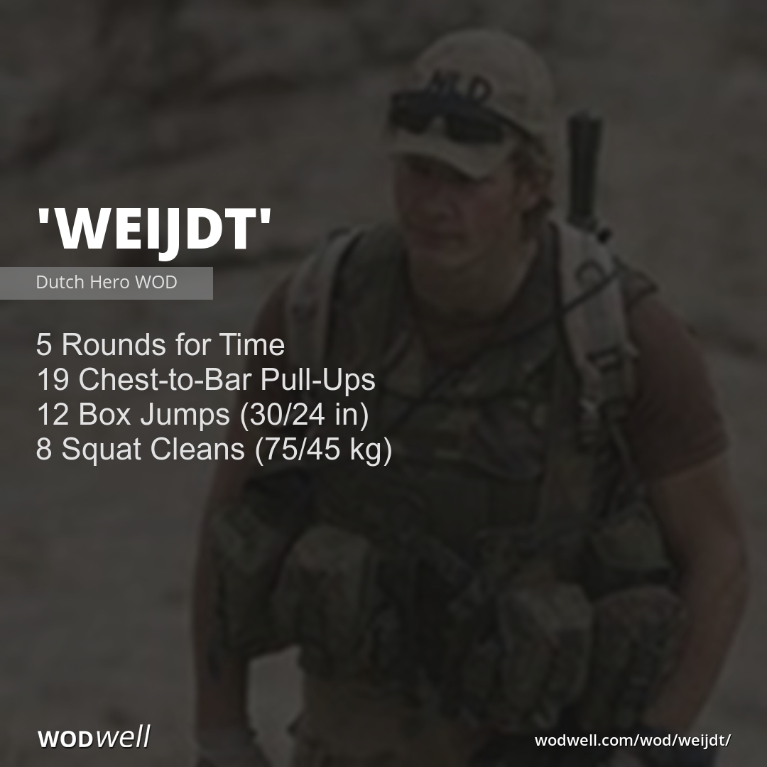 "Weijdt" Workout, Dutch Hero WOD | WODwell