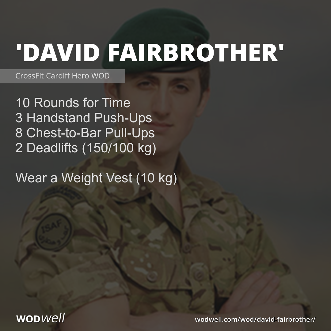 "David Fairbrother" Workout, CrossFit Cardiff Hero WOD | WODwell