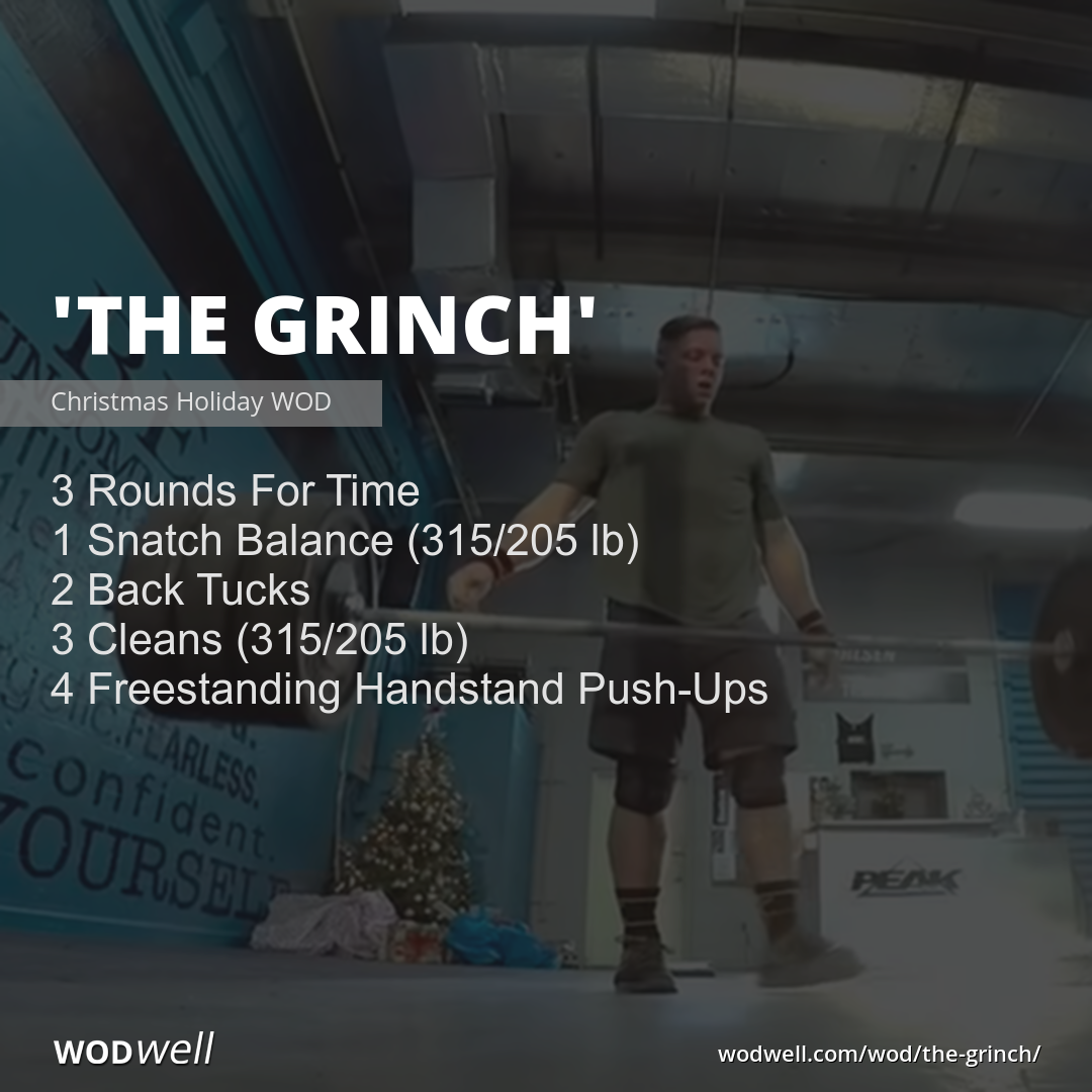 "The Grinch" Workout, Christmas Holiday WOD | WODwell
