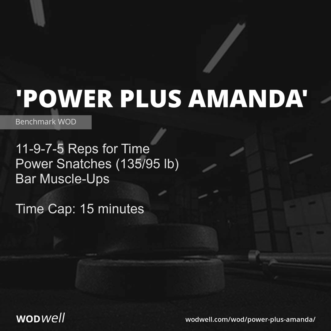 "Power Plus Amanda" Workout, Benchmark WOD | WODwell