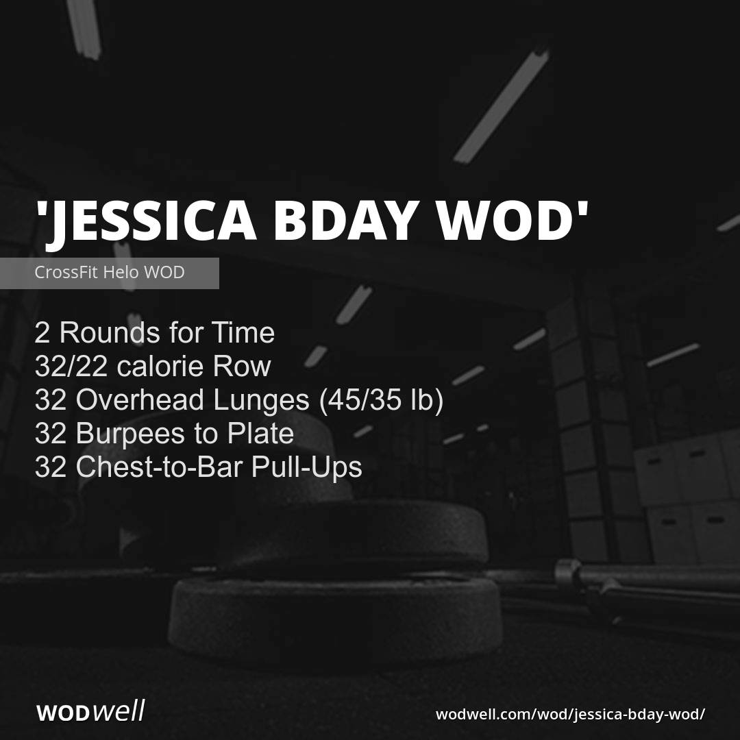 "Jessica Bday WOD" Workout, CrossFit Helo WOD | WODwell