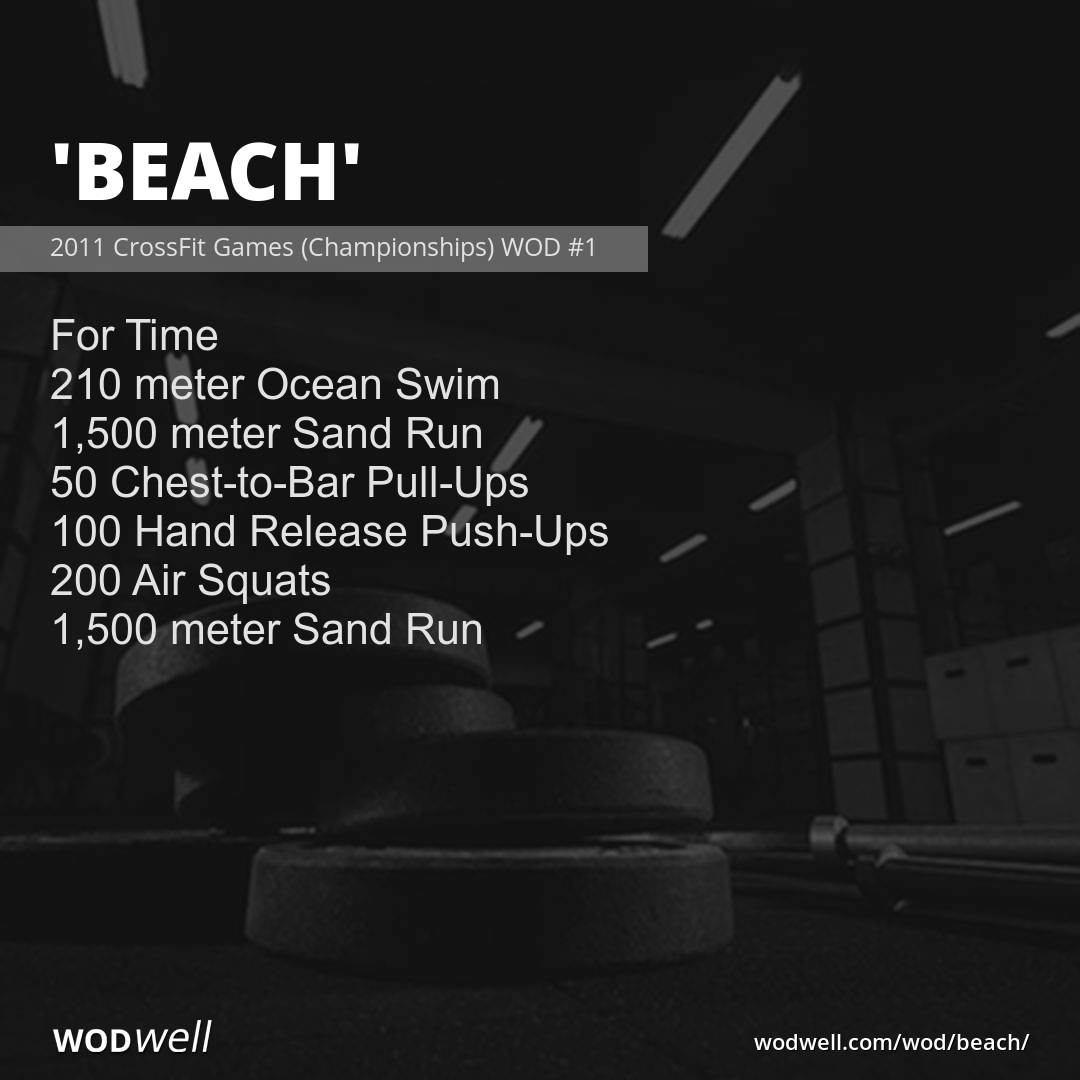 "Beach" Workout, 2011 CrossFit Games (Championships) WOD #1 | WODwell