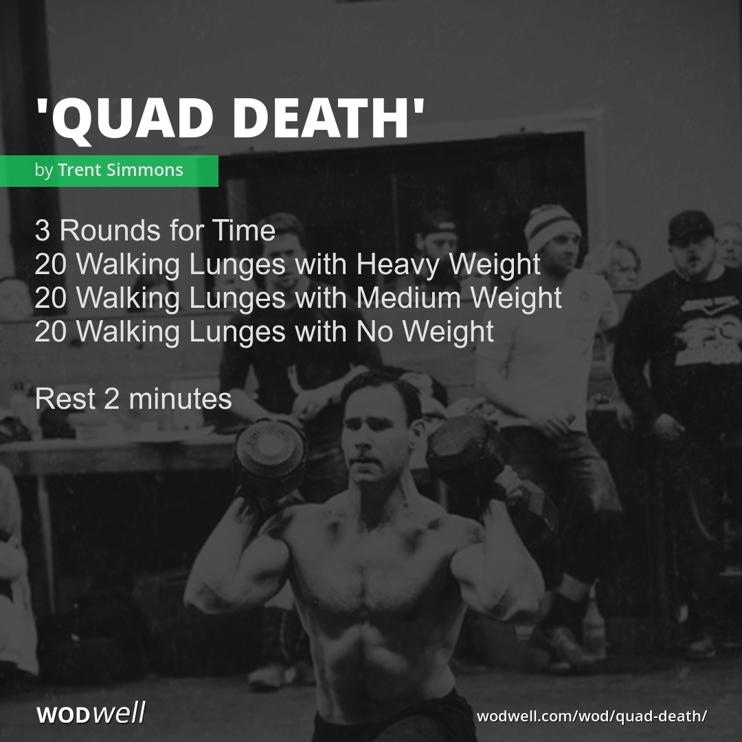 "Quad Death" Workout, Coach Creation WOD | WODwell