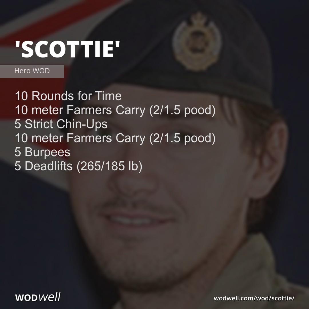 "Scottie" Workout, Hero WOD | WODwell