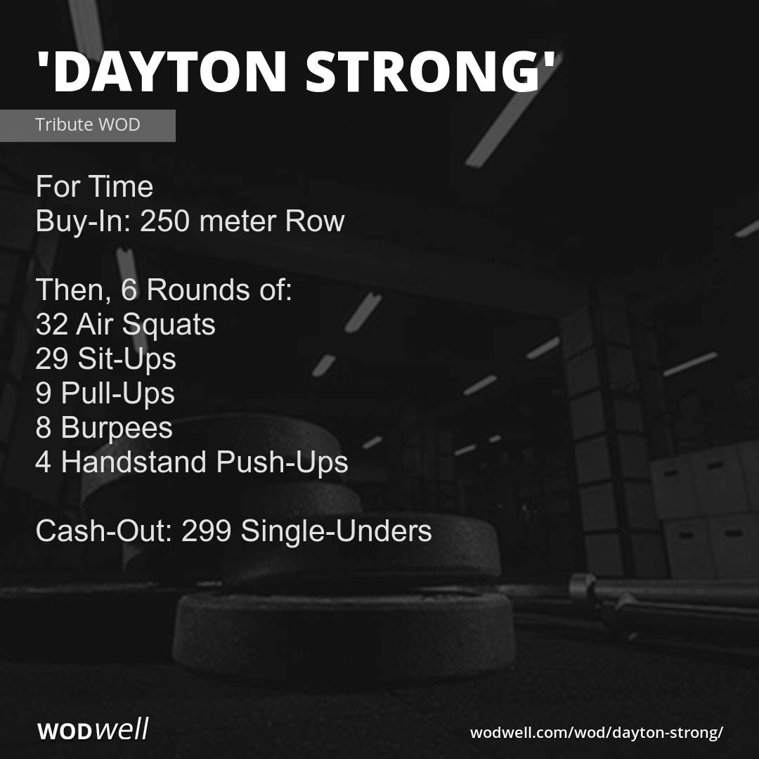 "Dayton Strong" Workout, Tribute WOD | WODwell