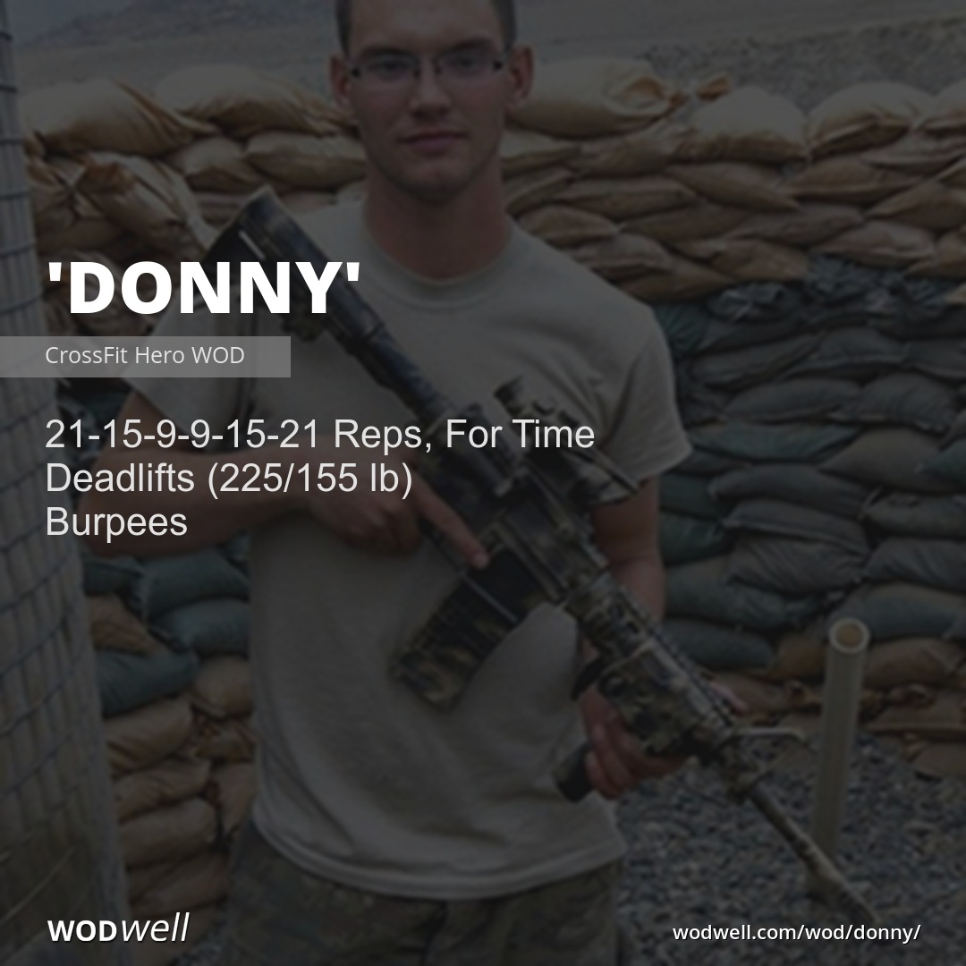 "Donny" Workout, CrossFit Hero WOD | WODwell