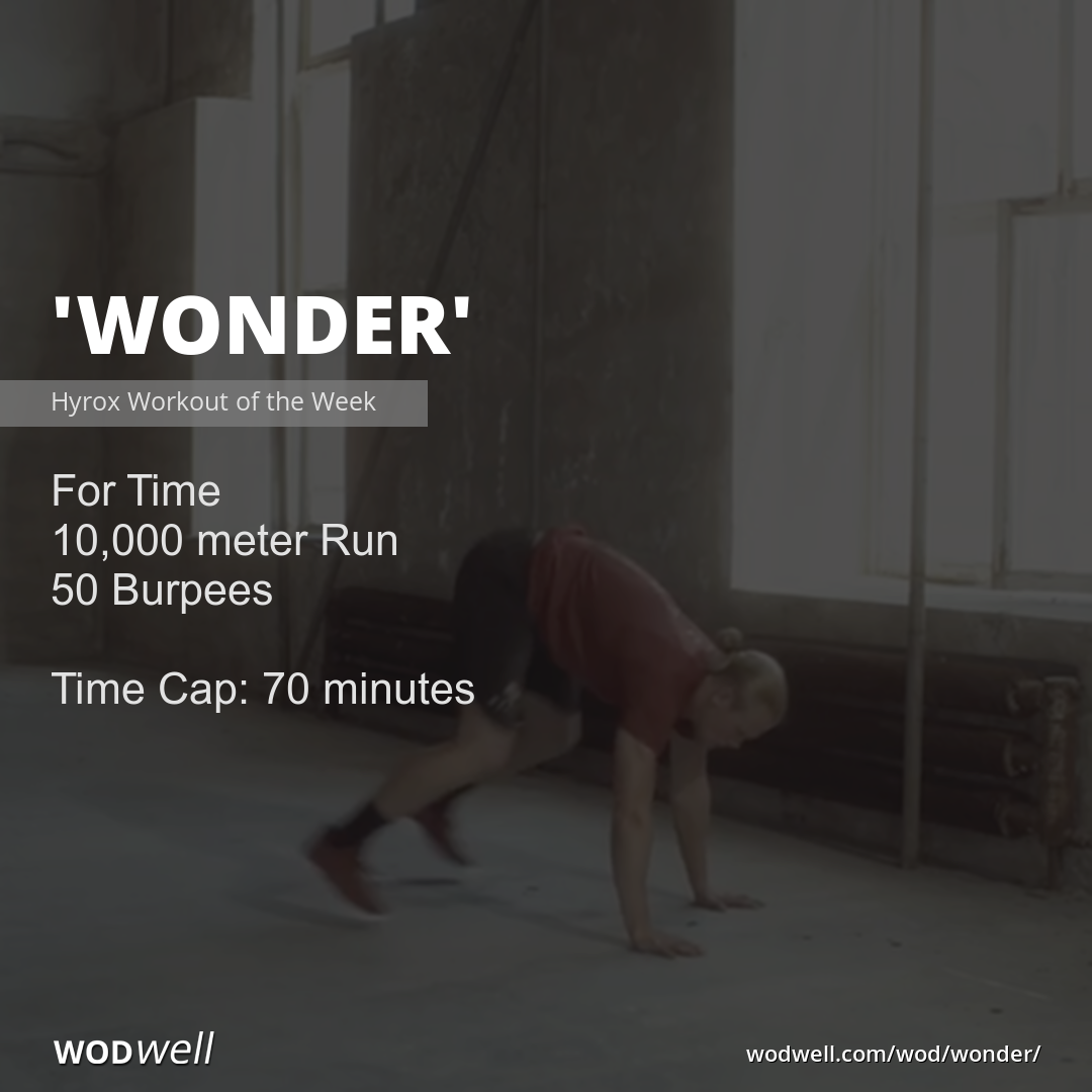 "Wonder" Workout, Hyrox Workout of the Week | WODwell