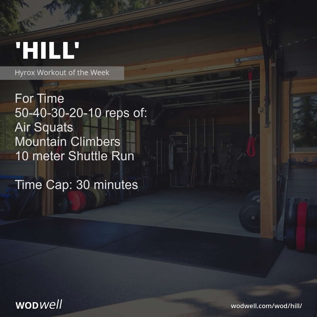 "Hill" Workout, Hyrox Workout of the Week | WODwell