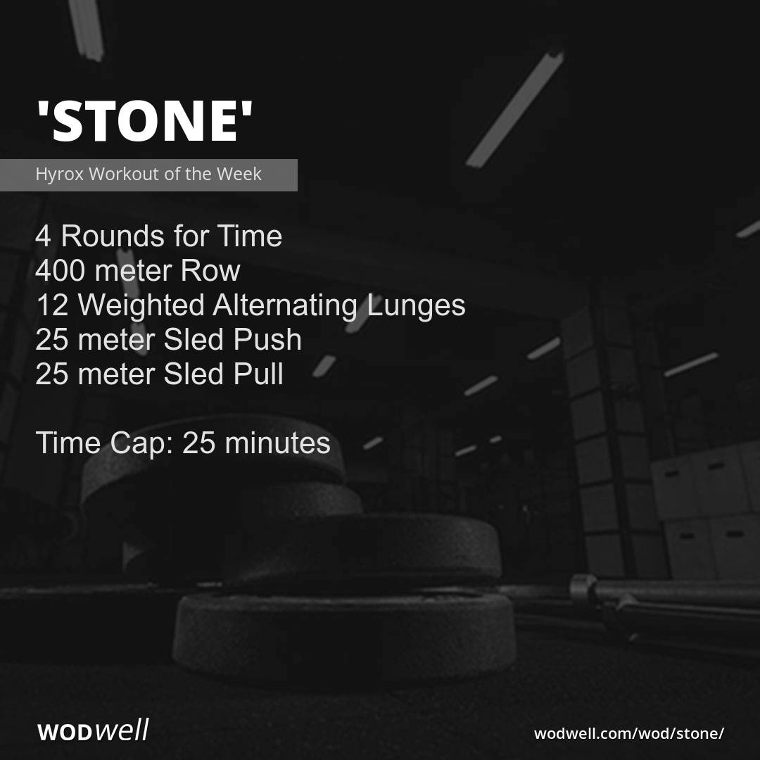 "Stone" Workout, Hyrox Workout of the Week | WODwell