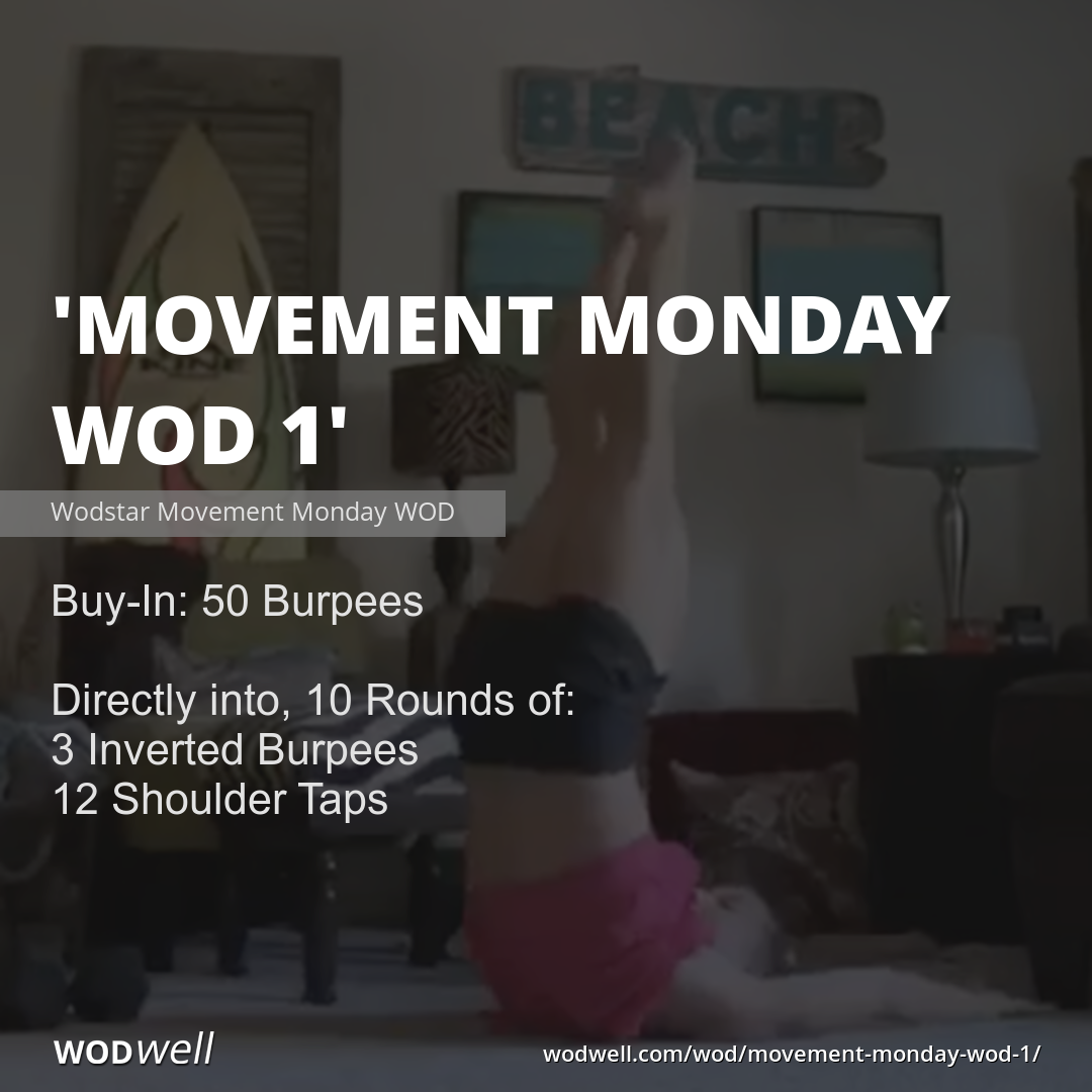 "Movement Monday WOD 1" Workout, Wodstar Movement Monday WOD | WODwell