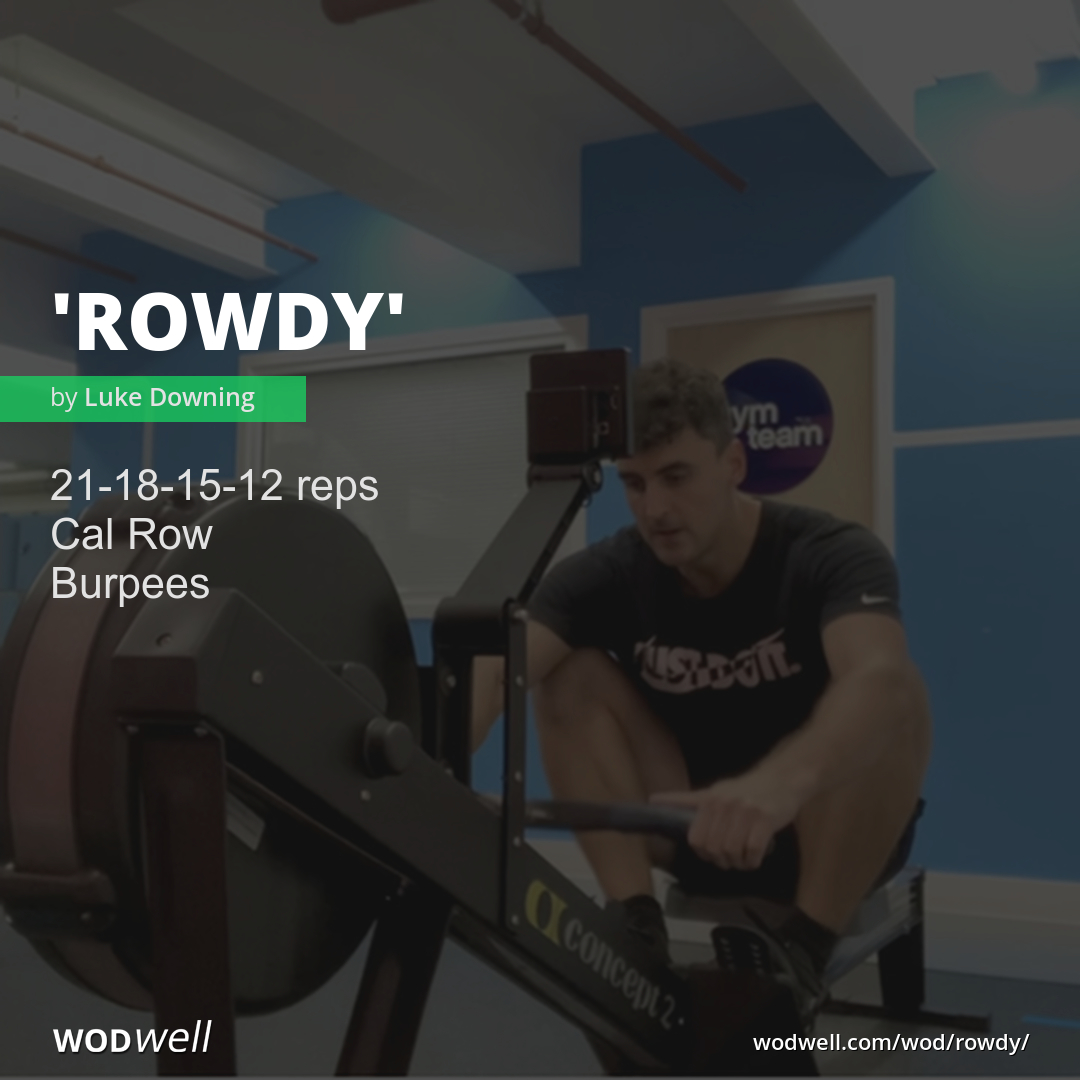 "Rowdy" Workout, Coach Creation WOD | WODwell