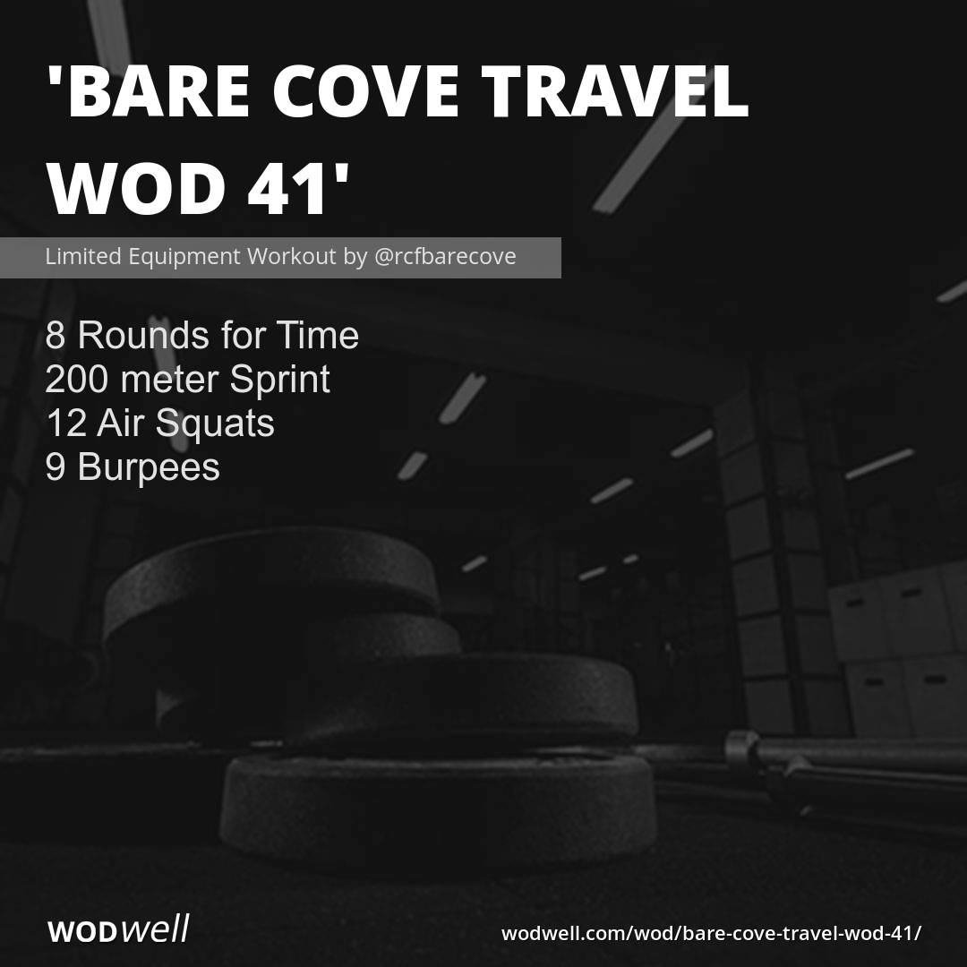 "Bare Cove Travel WOD 41" Workout, Limited Equipment Workout by ...