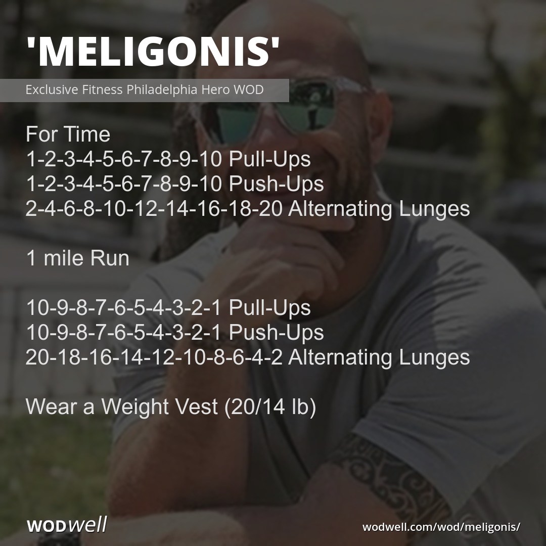 "Meligonis" Workout, Exclusive Fitness Philadelphia Hero WOD | WODwell