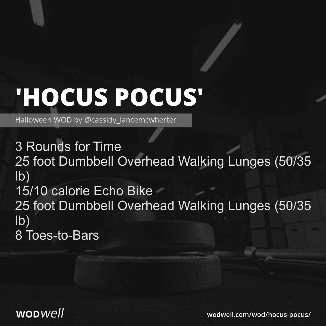 "Hocus Pocus" Workout, Halloween WOD by @cassidy_lancemcwherter | WODwell
