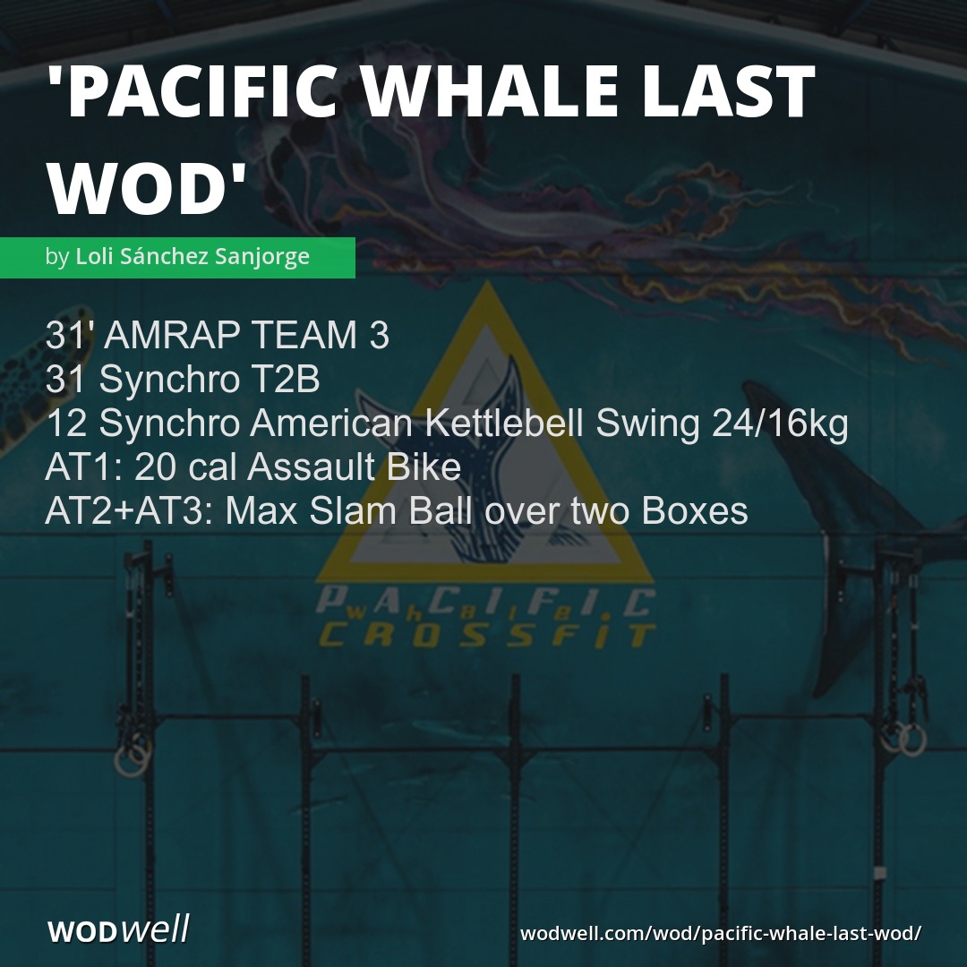 "Pacific Whale Last WOD" Workout, Coach Creation WOD | WODwell