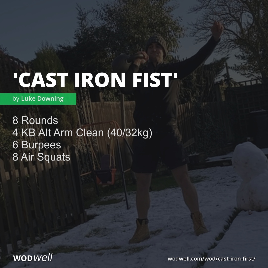 "Cast Iron Fist" Workout, Coach Creation WOD | WODwell