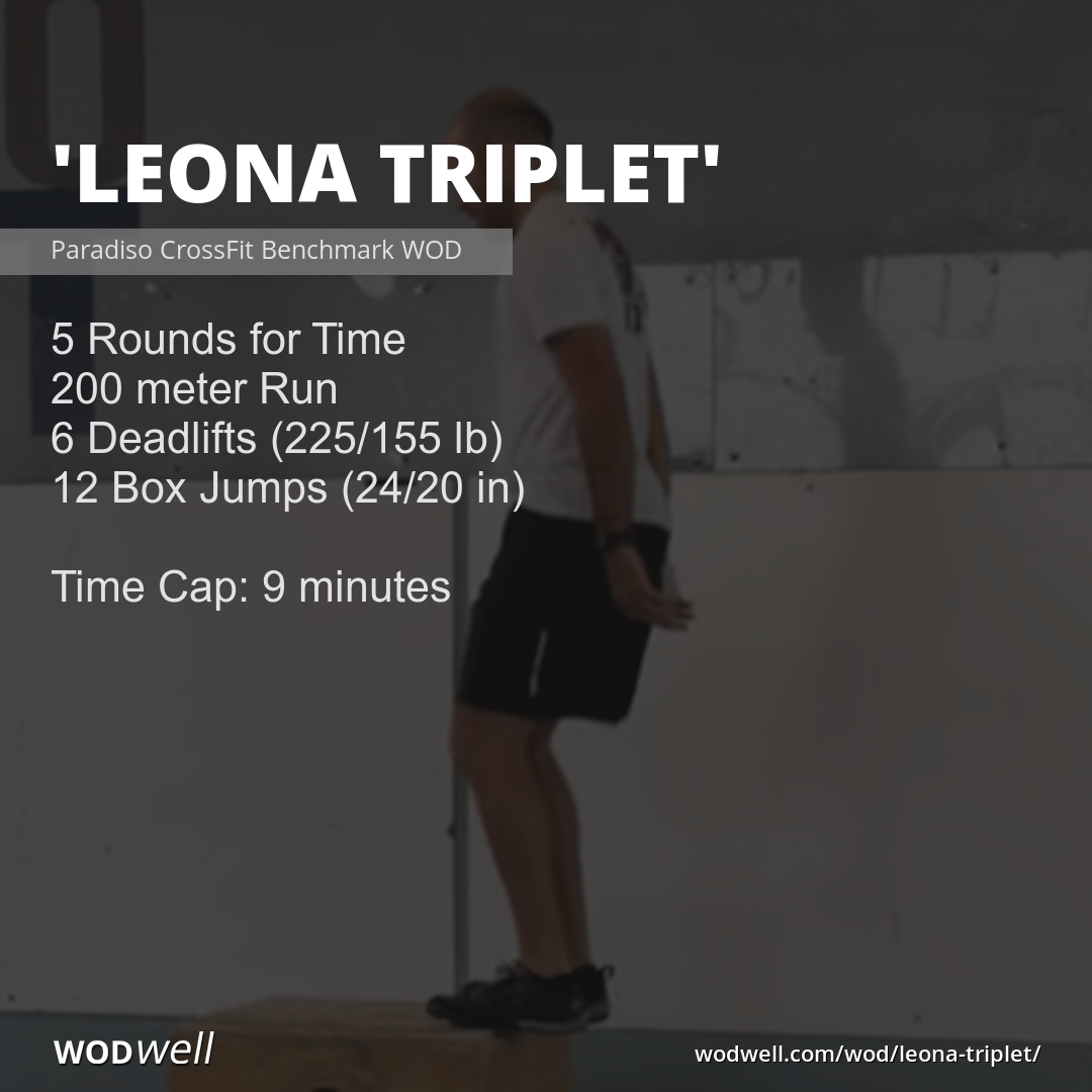 "Leona Triplet" Workout, Paradiso CrossFit Benchmark WOD | WODwell