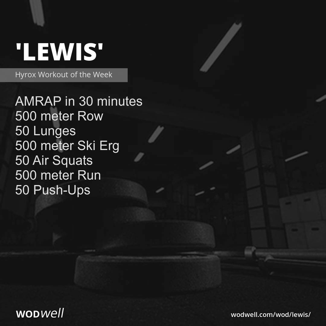 "Lewis" Workout, Hyrox Workout of the Week | WODwell