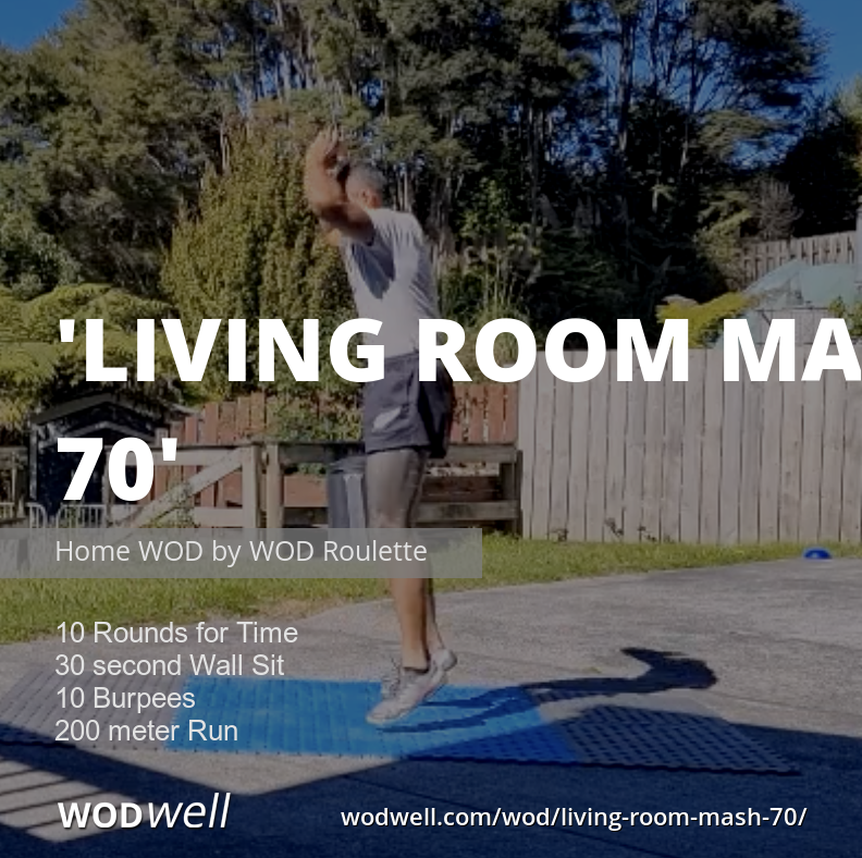 "Living Room Mash 70" Workout, Home WOD by WOD Roulette | WODwell