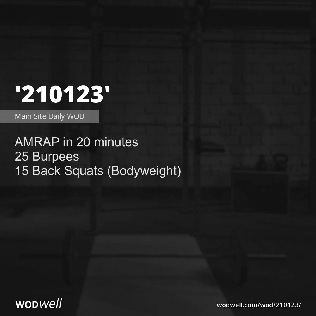 "210123" Workout, Main Site Daily WOD | WODwell