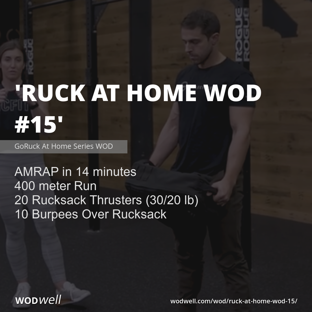 "Ruck at Home WOD #15" Workout, GoRuck At Home Series WOD | WODwell