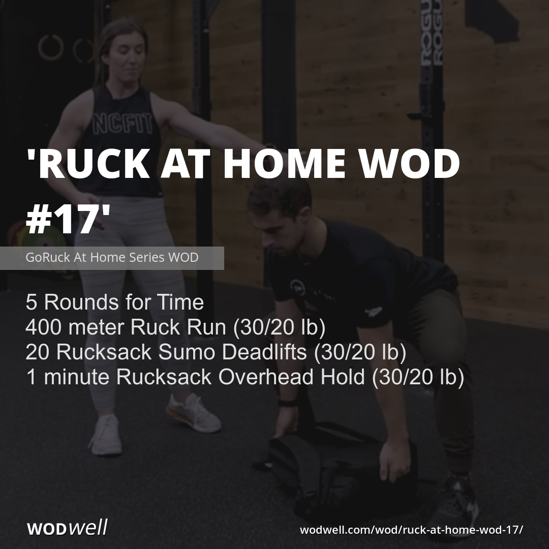 "Ruck at Home WOD #17" Workout, GoRuck At Home Series WOD | WODwell