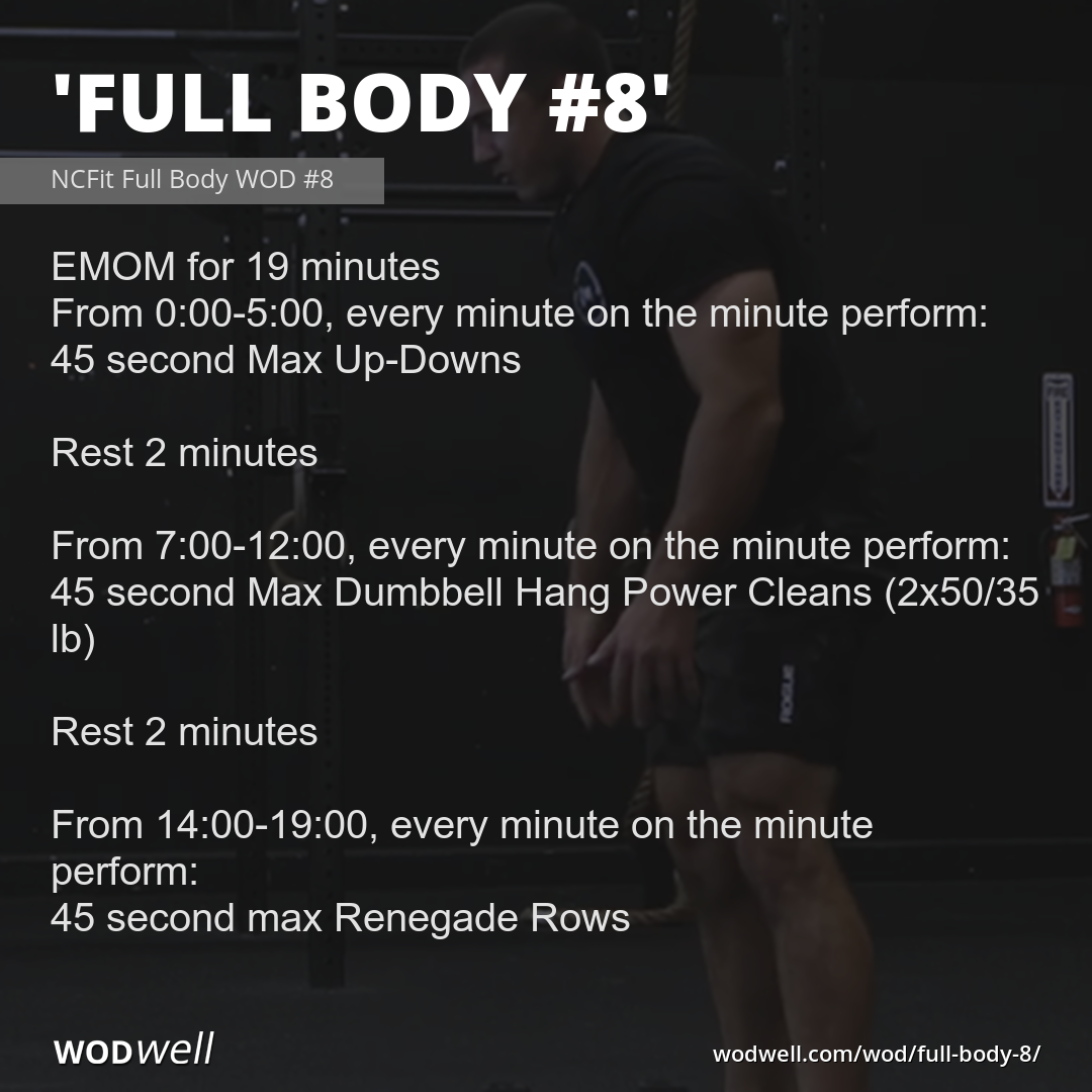 "Full Body #8" Workout, NCFit Full Body WOD #8 | WODwell