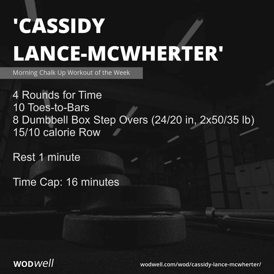 "Cassidy Lance-McWherter" Workout, Morning Chalk Up Workout of the Week ...