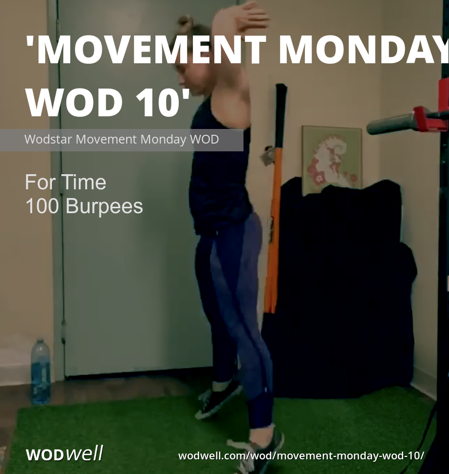 "Movement Monday WOD 10" Workout, Wodstar Movement Monday WOD | WODwell