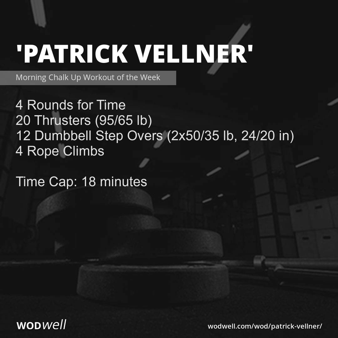 "Patrick Vellner" Workout, Morning Chalk Up Workout of the Week | WODwell
