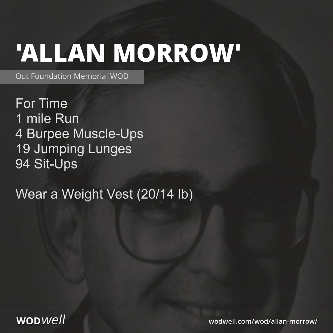 "Allan Morrow" Workout, Out Foundation Memorial WOD | WODwell