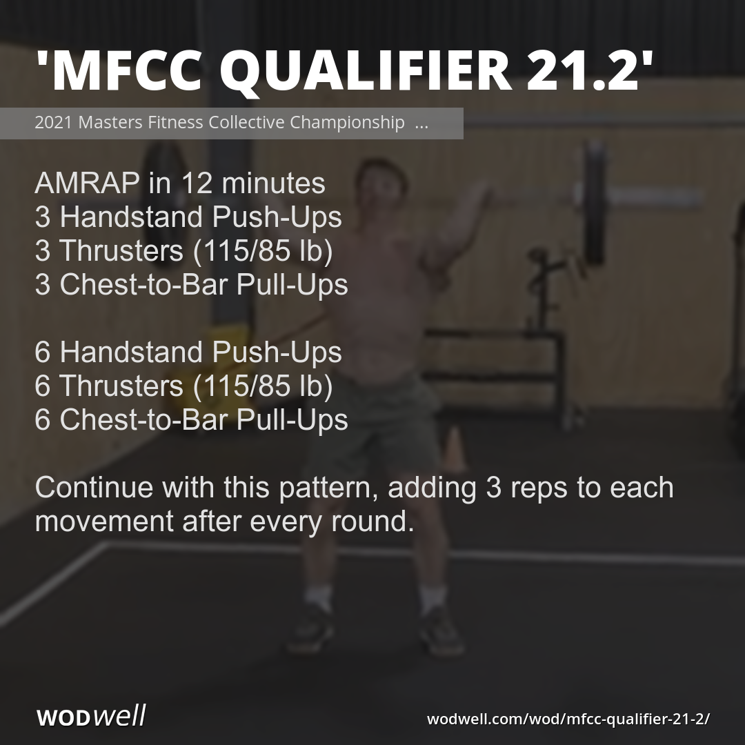 "MFCC Qualifier 21.2" Workout, 2021 Masters Fitness Collective ...