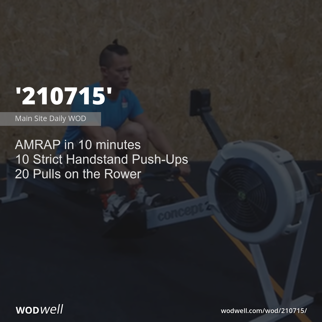 "210715" Workout, Main Site Daily WOD | WODwell