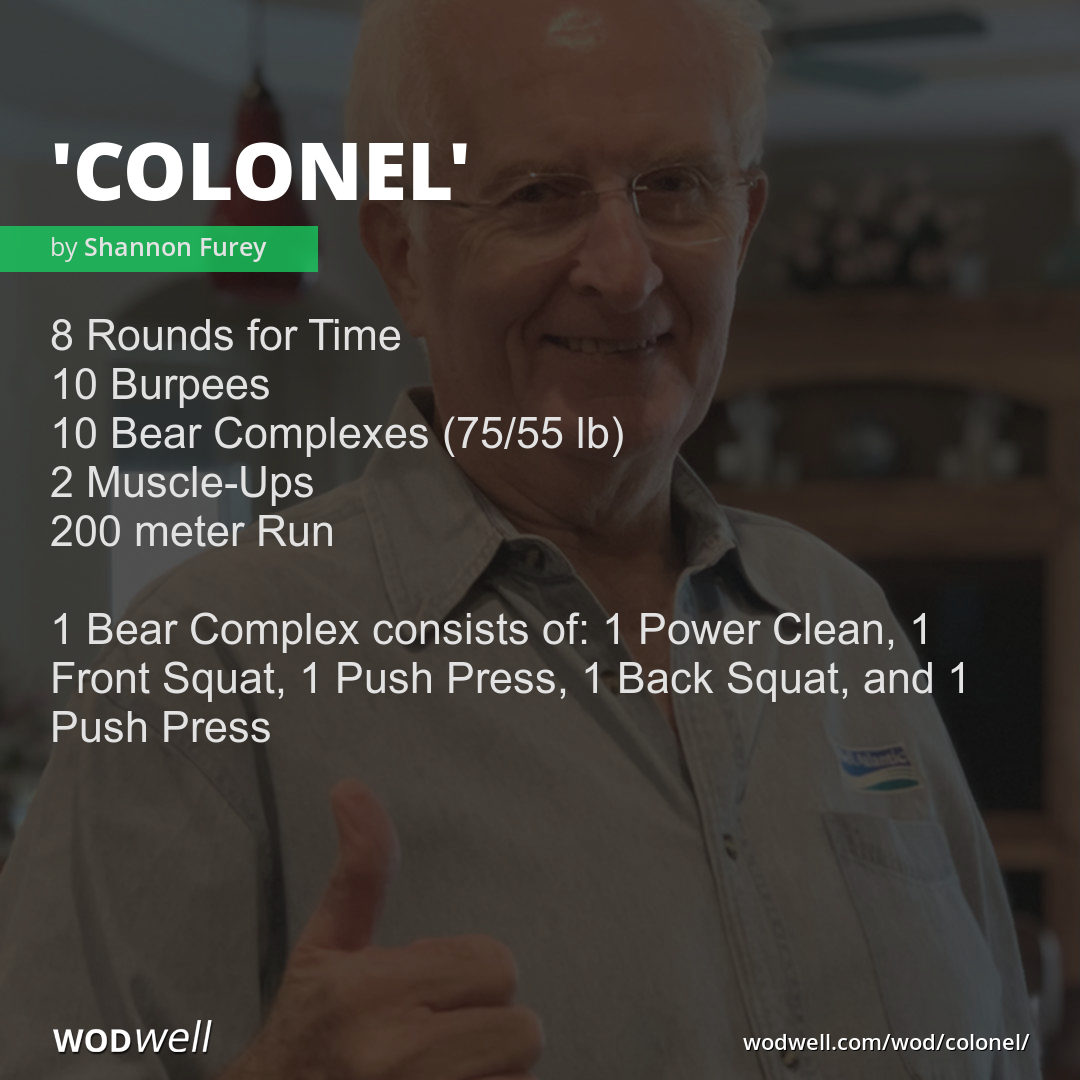 "Colonel" Workout, Fit Crew Memorial WOD | WODwell