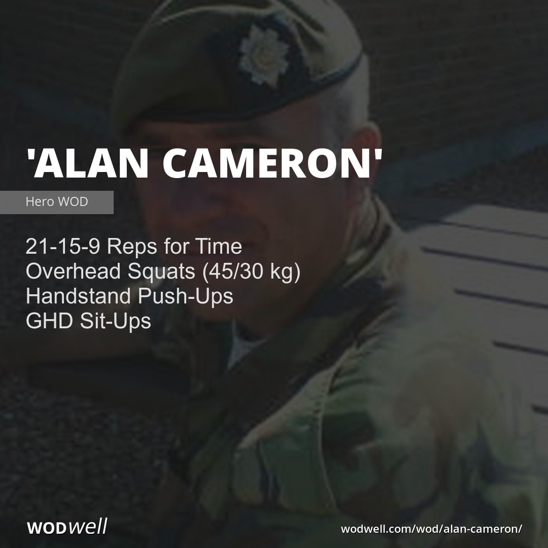 "Alan Cameron" Workout, Hero WOD | WODwell