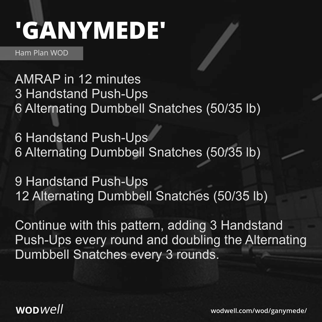 "Ganymede" Workout, Ham Plan WOD | WODwell