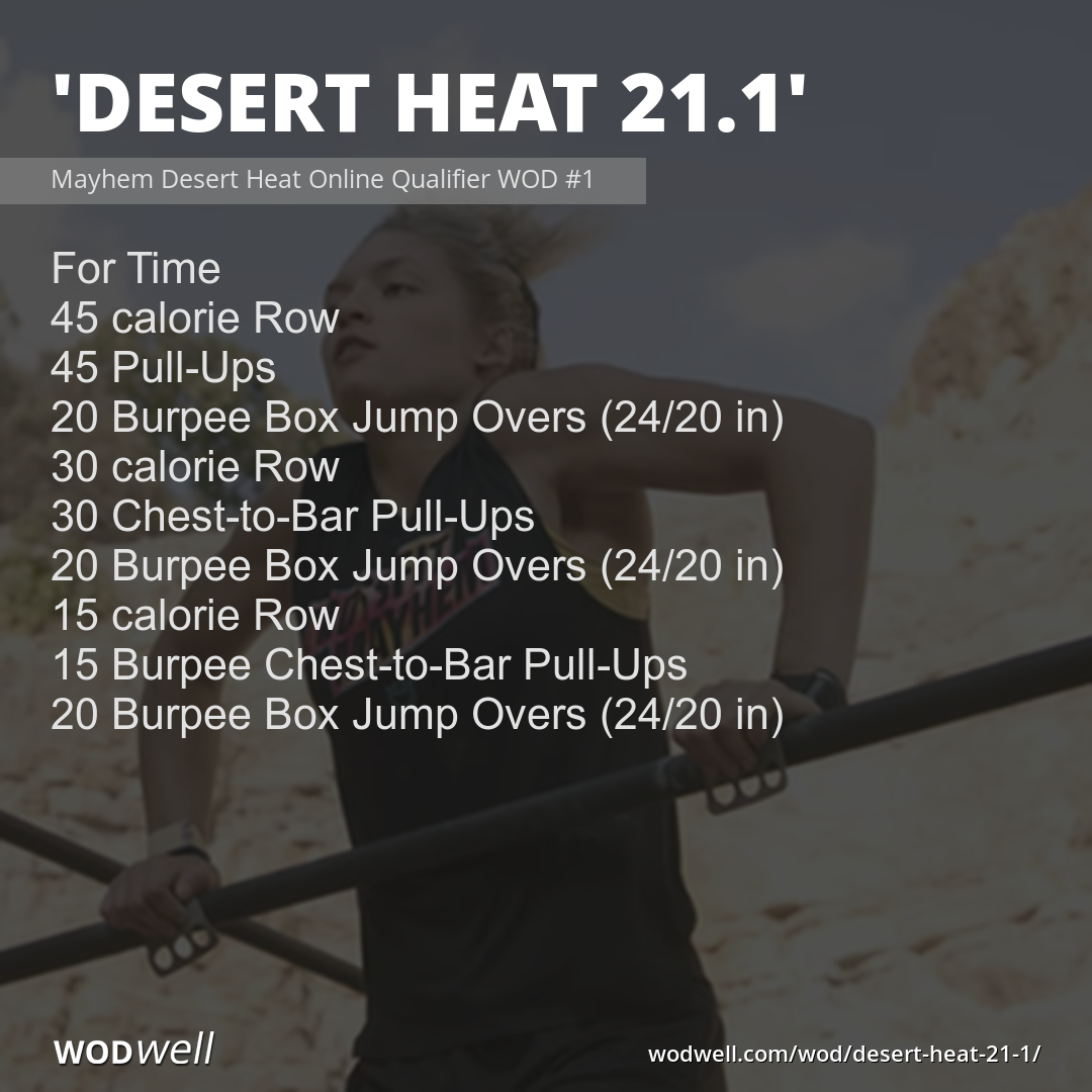 "Desert Heat 21.1" Workout, Mayhem Desert Heat Online Qualifier WOD #1 ...