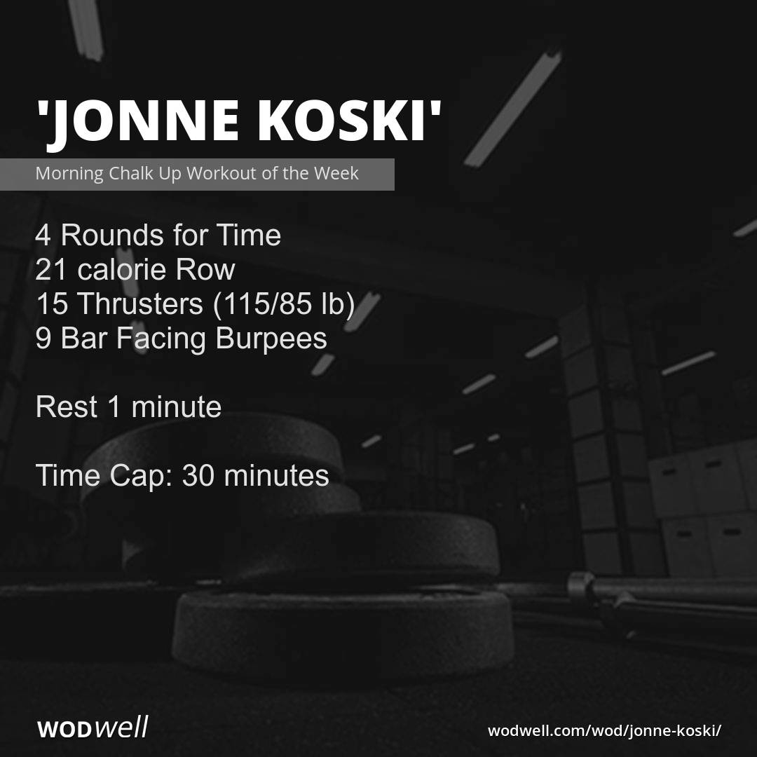 "Jonne Koski" Workout, Morning Chalk Up Workout of the Week | WODwell