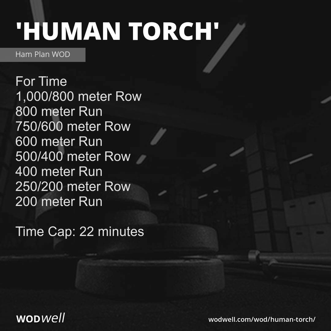 "Human Torch" Workout, Ham Plan WOD | WODwell