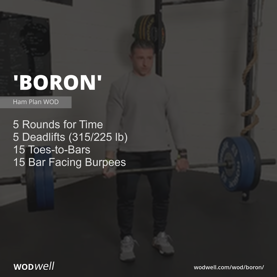 "Boron" Workout, Ham Plan WOD | WODwell